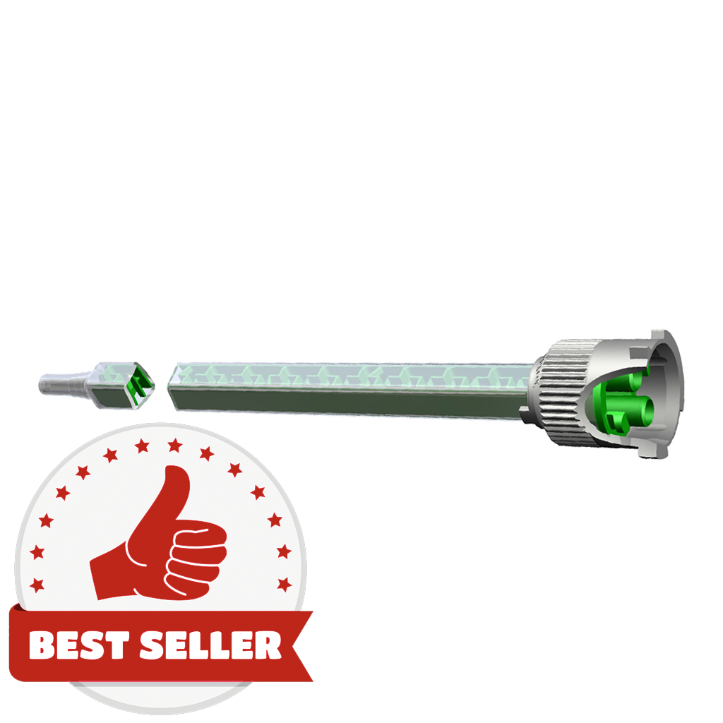 Turbo Static Mixer with B-System Connection | For 1:1 & 2:1 Adhesives