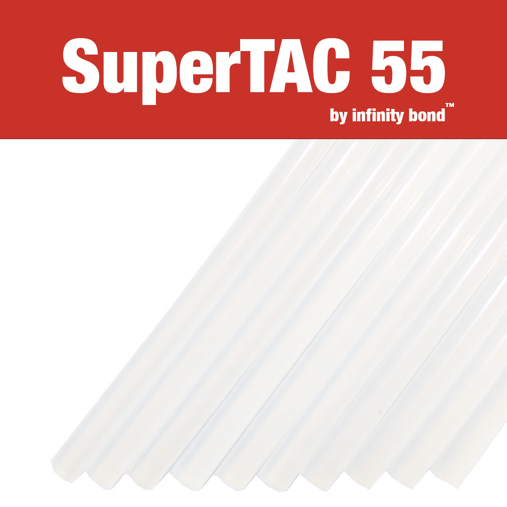 Infinity Bond SuperTAC 55 Clear General Purpose Hot Melt Glue Stick